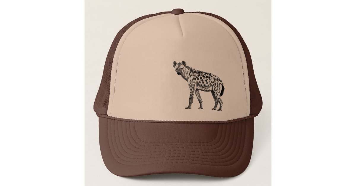 Hyena Stencil Trucker Hat | Zazzle