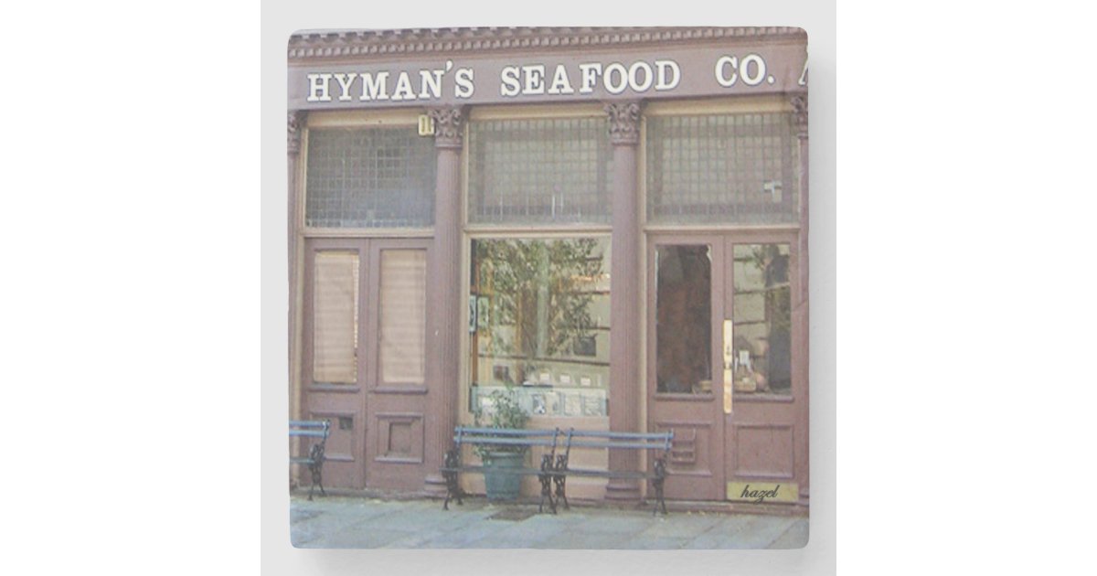 Hyman's Restaurant Charleston, SC. Marble Coaster | Zazzle