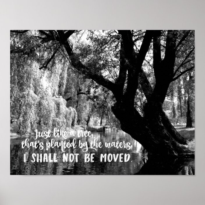 Hymn: I Shall not be Moved w/Willow Tree Poster | Zazzle.com