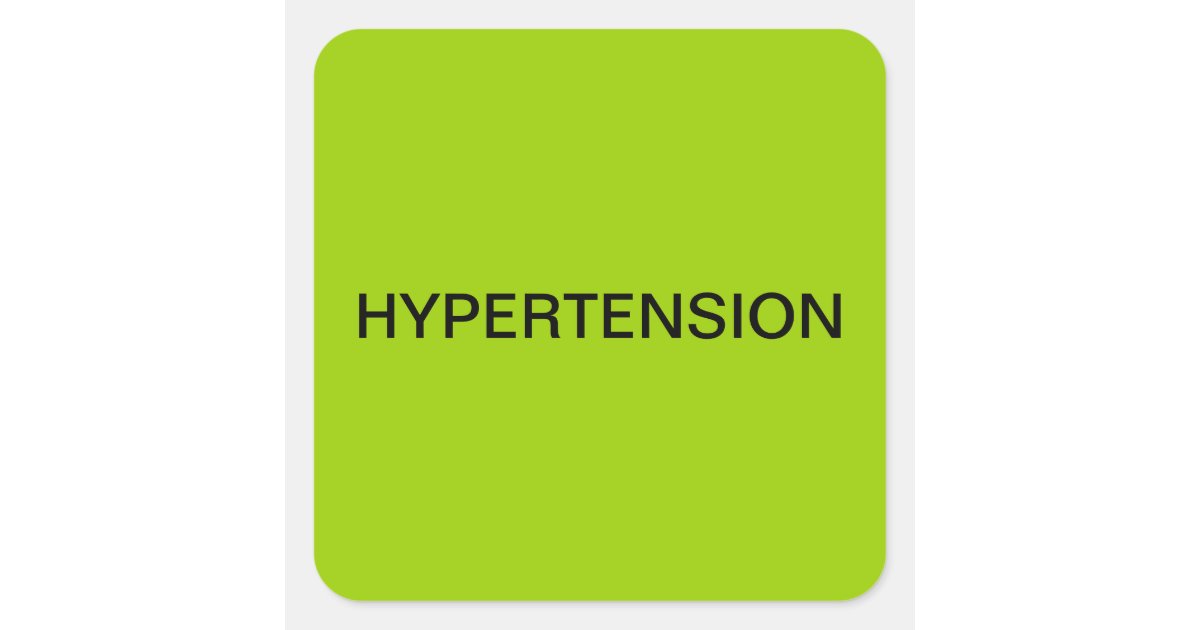 Hypertension Medical Chart Labels | Zazzle