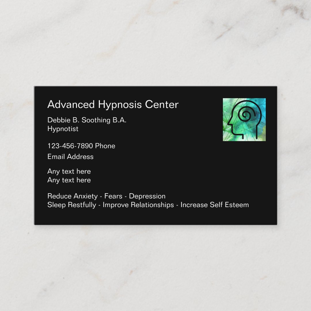Hypnosis Services Business Cards | Zazzle
