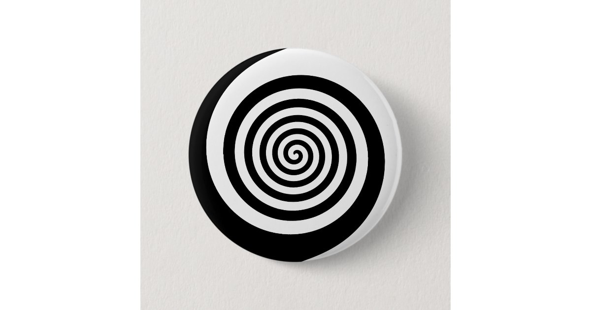 Hypnosis Spiral Button | Zazzle