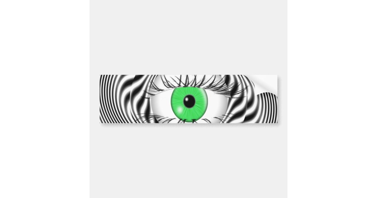 HYPNOTIC EYE - HYPNOTIST BUMPER STICKER | Zazzle.com