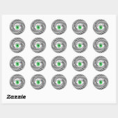 HYPNOTIC EYE - HYPNOTIST CLASSIC ROUND STICKER | Zazzle