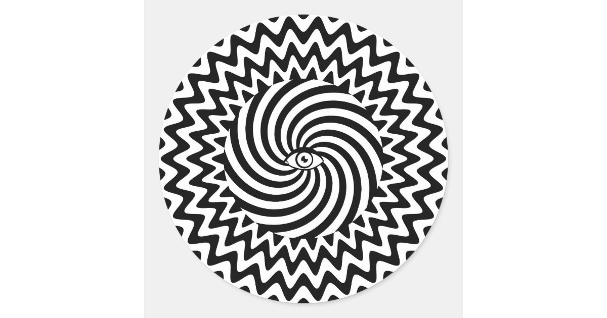 Hypnotic eye sticker | Zazzle