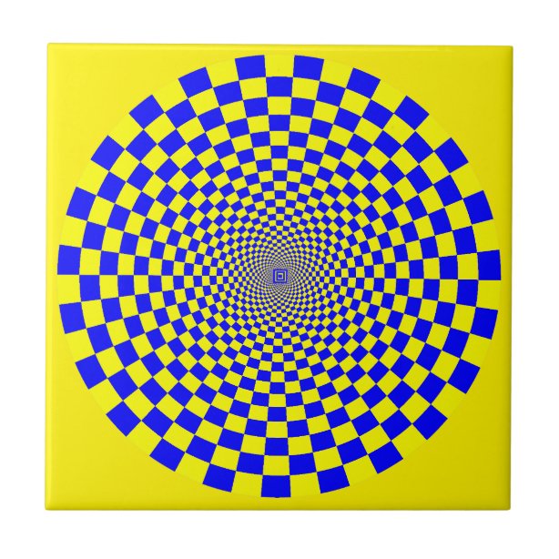 Optical Illusion Decorative Ceramic Tiles | Zazzle