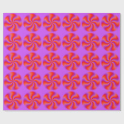 Hypnotic Spiral Optical Illusion Funny Neon Wrapping Paper | Zazzle