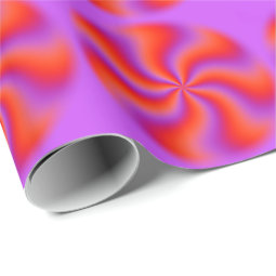Hypnotic Spiral Optical Illusion Funny Neon Wrapping Paper | Zazzle