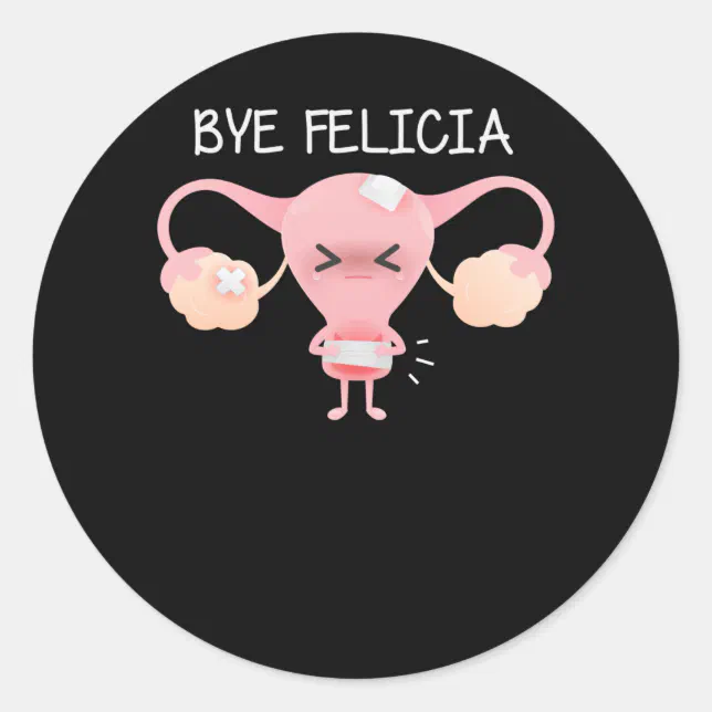Hysterectomy Support Uterus Removal Classic Round Sticker | Zazzle