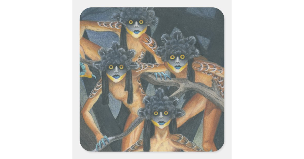 Hyter Sprites Square Sticker | Zazzle