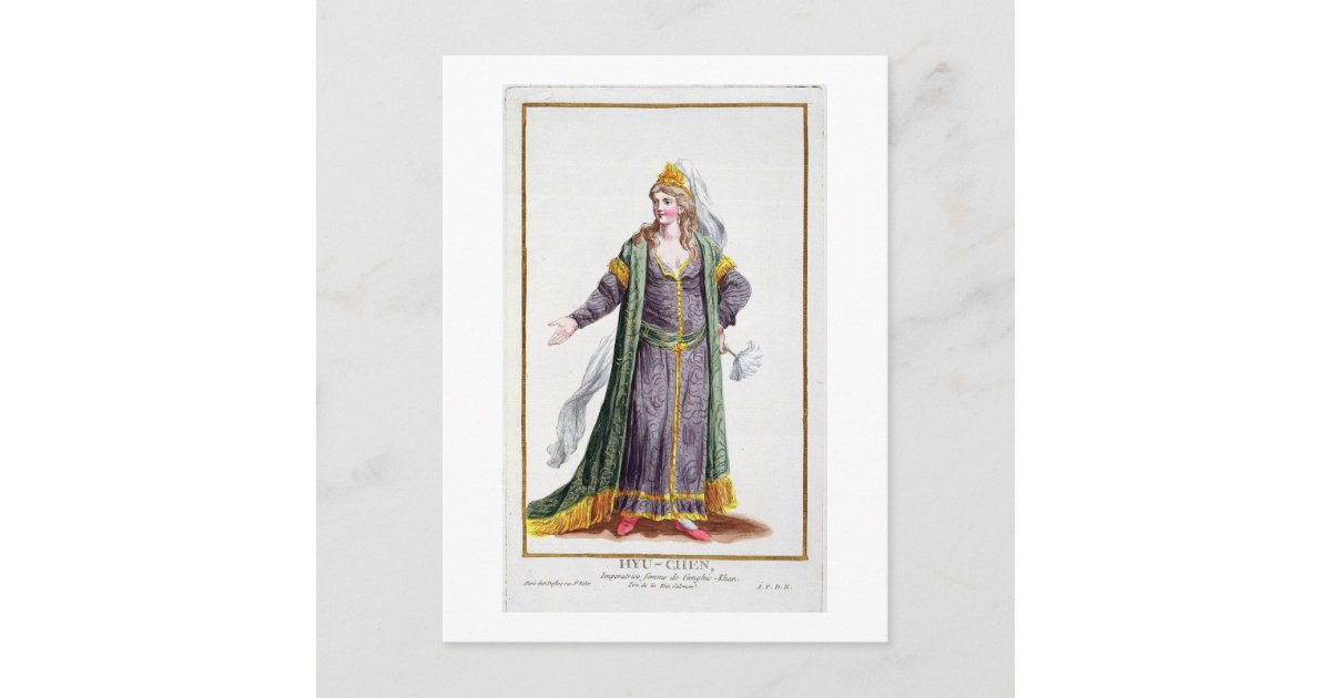 Hyu-Chen, wife of Genghis Khan, from 'Receuil des Postcard | Zazzle