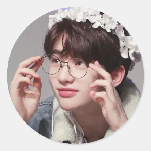 Hyunjin Classic Round Sticker | Zazzle