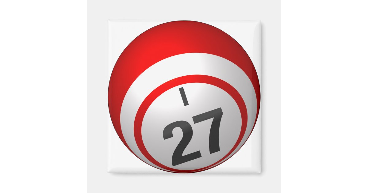 I 27 bingo ball magnet | Zazzle