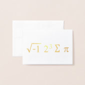 i 8 sum pi - I Ate Some Pie - Funny Math Formula Foil Card | Zazzle