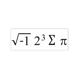 i 8 sum pi - I Ate Some Pie - Funny Math Formula Rubber Stamp | Zazzle