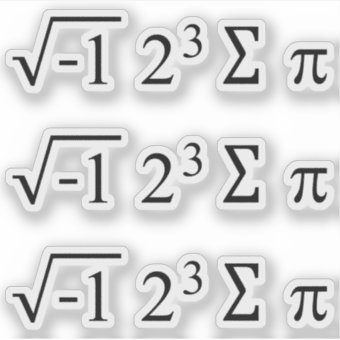i 8 sum pi - I Ate Some Pie - Funny Math Formula Sticker | Zazzle