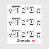 i 8 sum pi - I Ate Some Pie - Funny Math Formula Sticker | Zazzle