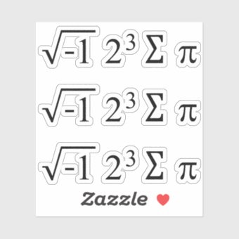 i 8 sum pi - I Ate Some Pie - Funny Math Formula Sticker | Zazzle