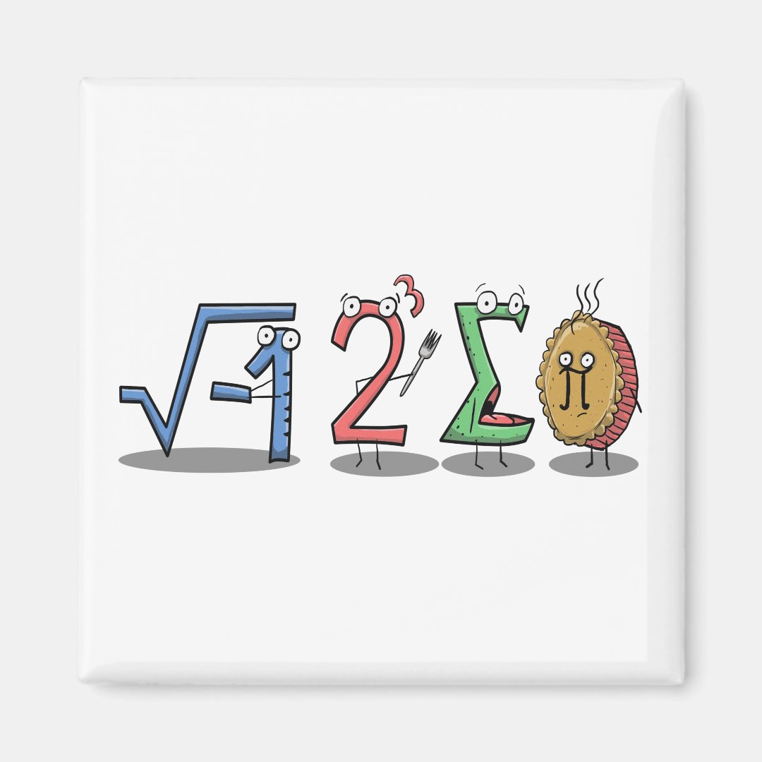 i 8 sum pi (I Ate Some Pie) Math Magnet | Zazzle