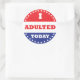 I Adulted Today Classic Round Sticker | Zazzle