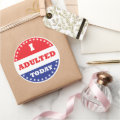 I Adulted Today Classic Round Sticker | Zazzle