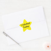 I Adulted Today Star Sticker! Star Sticker | Zazzle