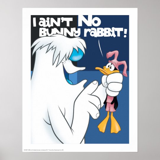 "I Ain't No Bunny Rabbit" Hugo & DAFFY DUCK™ Poster | Zazzle.com