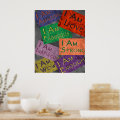 I Am Affirmations Poster | Zazzle