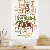 I AM Affirmations Poster | Zazzle