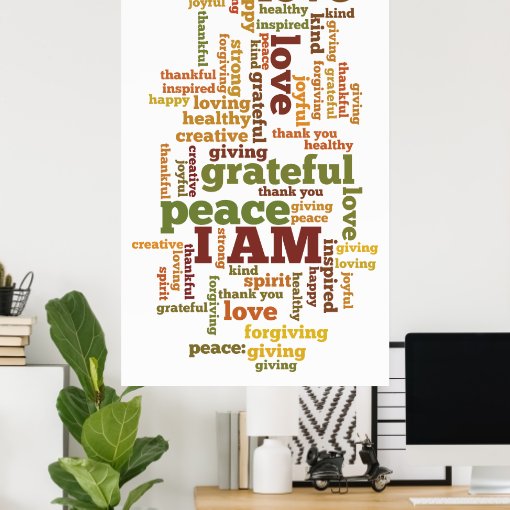 I AM Affirmations Poster | Zazzle