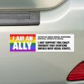 I Am An Ally Bumper Sticker | Zazzle