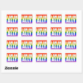 I Am An Ally Square Sticker | Zazzle