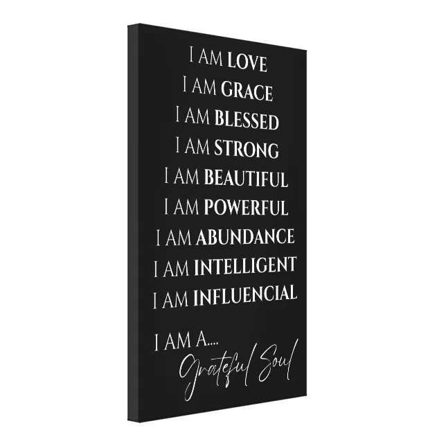 I AM Canvas | Zazzle