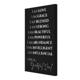 I AM Canvas | Zazzle