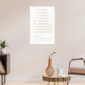 I AM CANVAS - Gold Poster | Zazzle