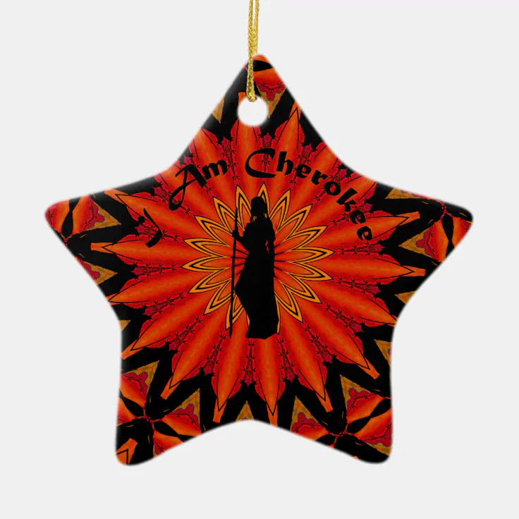 I am Cherokee Ceramic Ornament | Zazzle