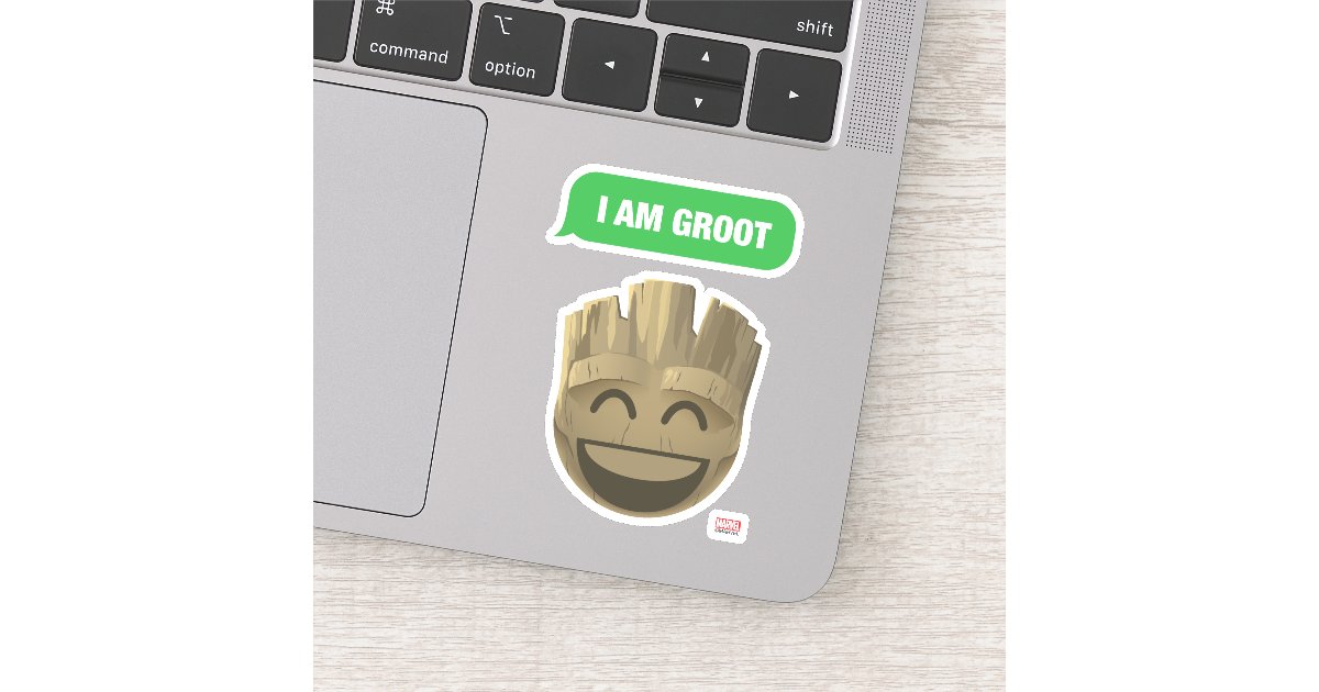 "I Am Groot" Text Emoji Sticker | Zazzle
