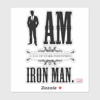 I Am Iron Man Sticker | Zazzle
