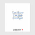 I am Light transparent sticker | Zazzle
