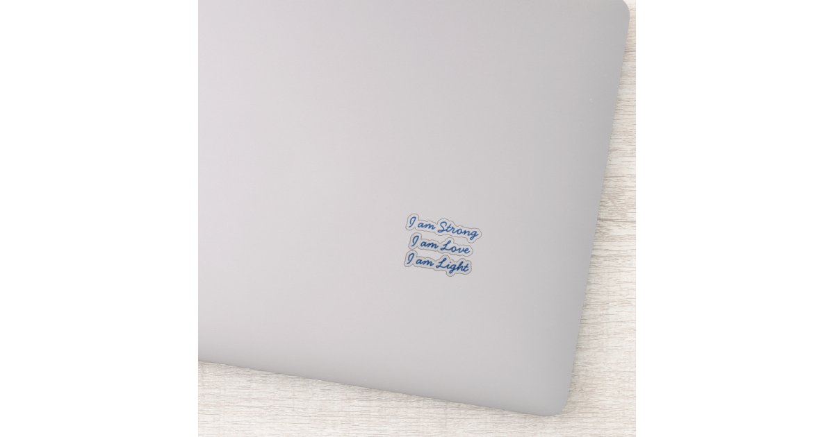 I am Light transparent sticker | Zazzle
