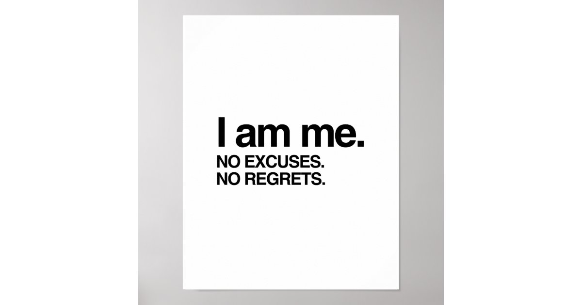 I AM ME POSTER | Zazzle