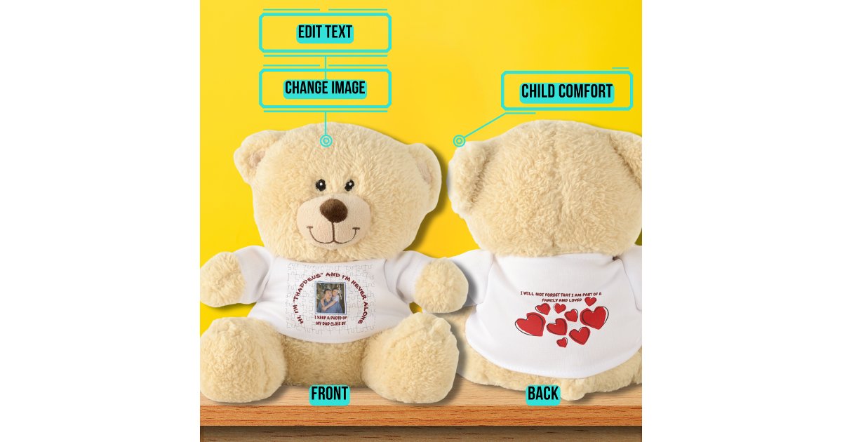 I Am Never Alone Transitional Object Therapy Teddy Bear | Zazzle