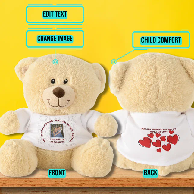 I Am Never Alone Transitional Object Therapy Teddy Bear | Zazzle