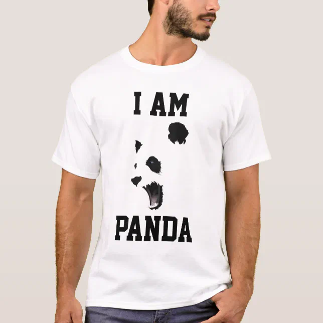 I AM PANDA T-Shirt | Zazzle