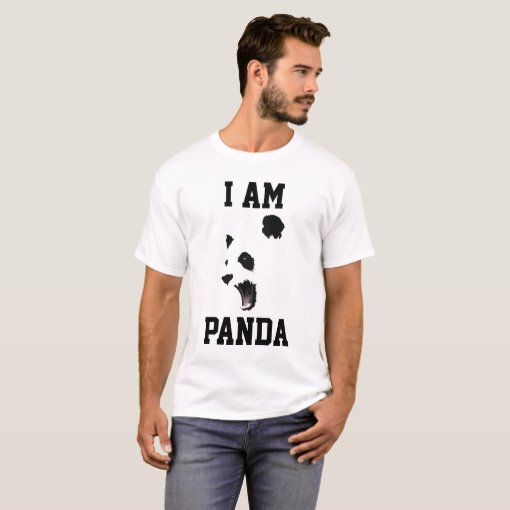 I AM PANDA T-Shirt | Zazzle