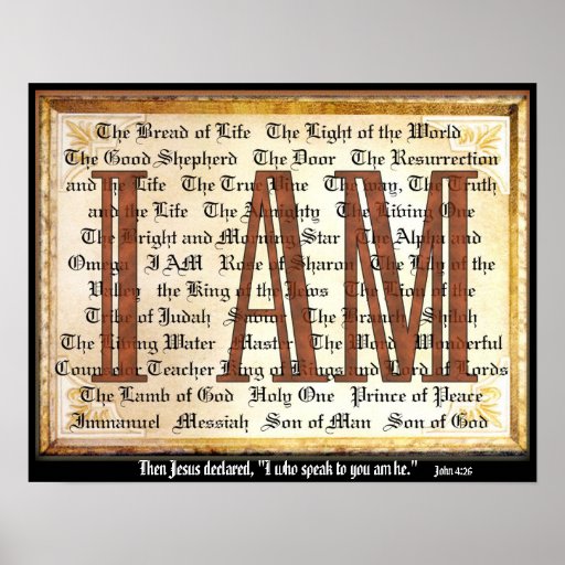 I AM poster | Zazzle