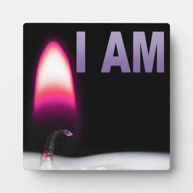 I AM Table Sign 6x6 Plaque | Zazzle