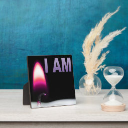 I AM Table Sign 6x6 Plaque | Zazzle