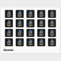 I Am The Captain Now Boating Captain Gift Square Sticker | Zazzle