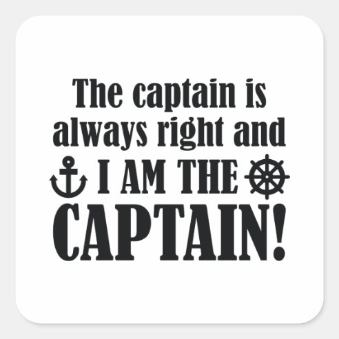 Boat Captain Stickers | Zazzle